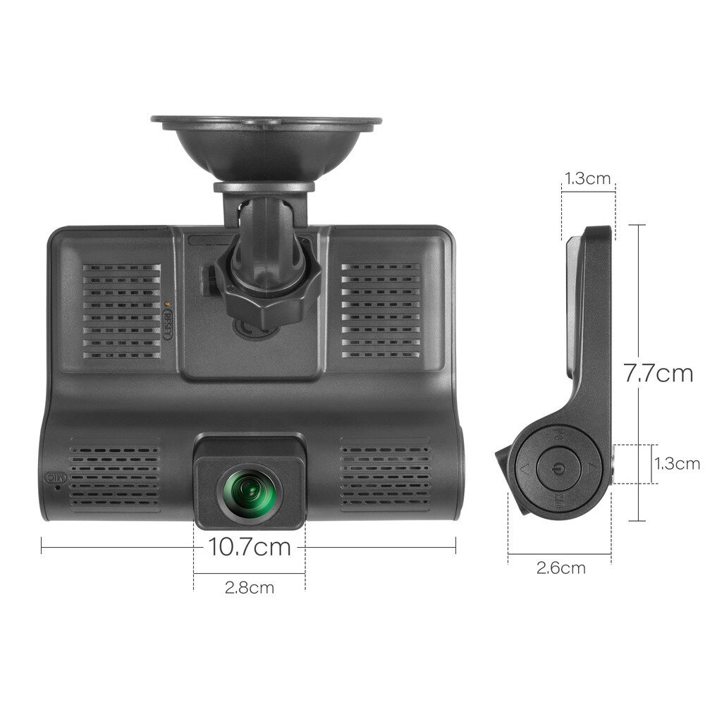 Camera auto, 3 camere, Ecran 4", Negru - eMAG.ro