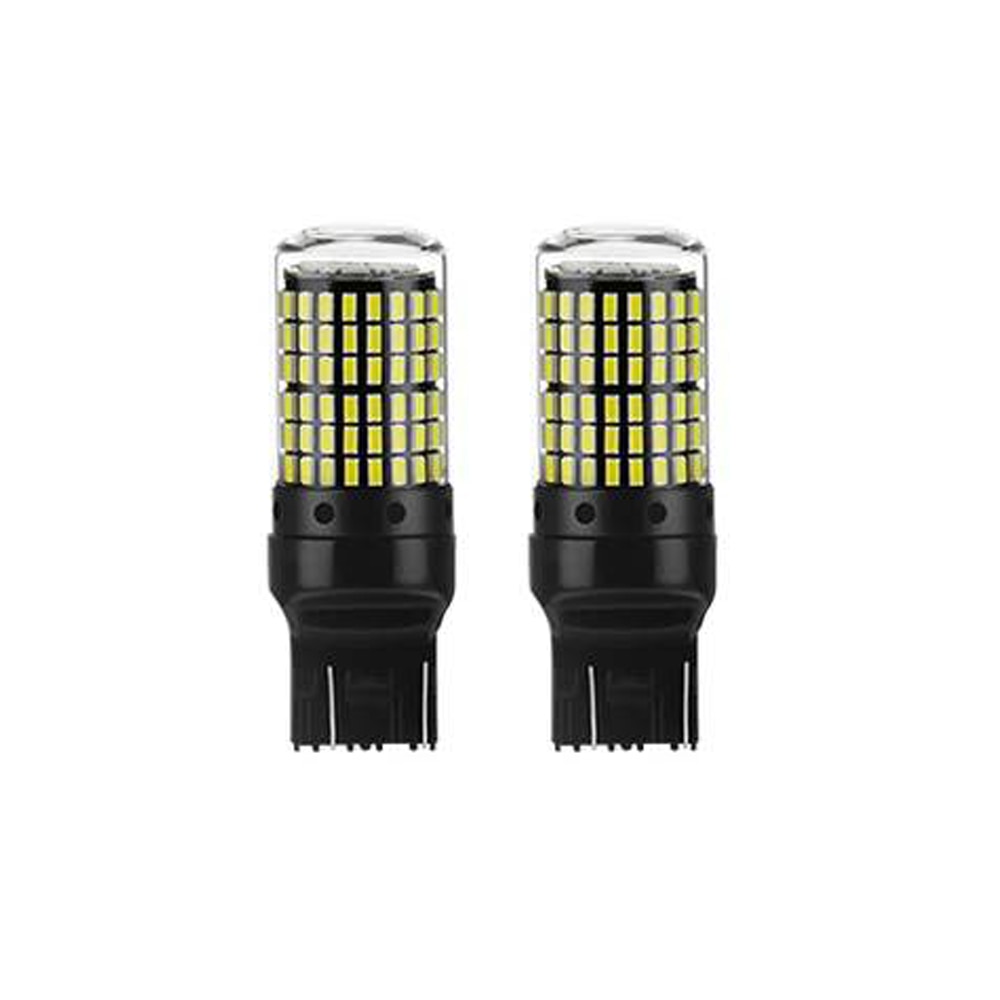 Комплект от 2 LED T20 (W21W/ WY21W) 12-24V 130W 12000 лумена 6000K ...