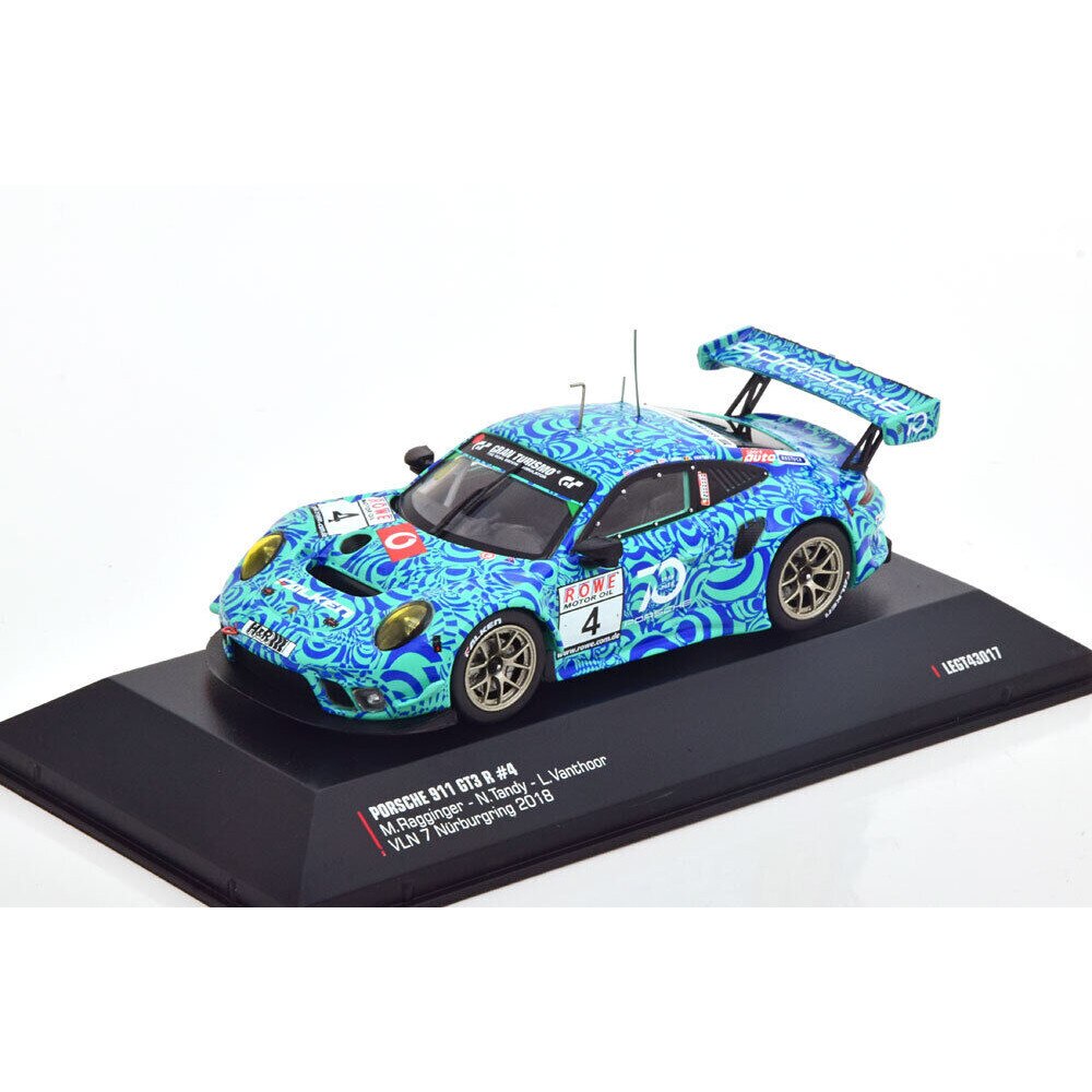 Macheta Porsche 911 GT3 R #4 VLN 7 Nurburgring 2018 cu vitrina ...