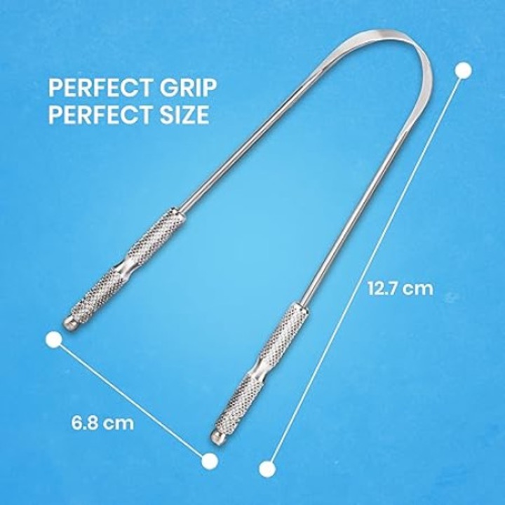 Set 2 raclete curatare limba, JENUOS®, anti halitoza, pentru adulti si ...