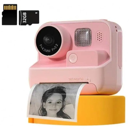 Camera Foto HD pentru Copii, Aparat Foto/Video cu Imprimare Instanta ...