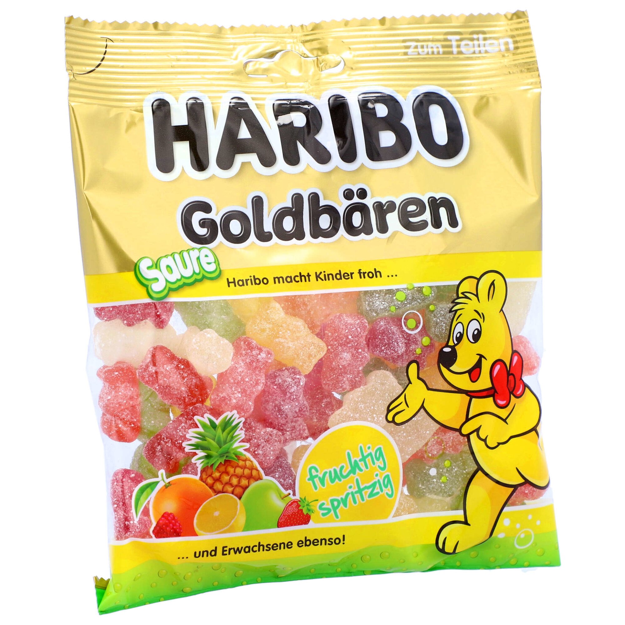 Jeleuri de fructe Jaribo Sour Golden Bear, fructe acru, 175 g - eMAG.ro