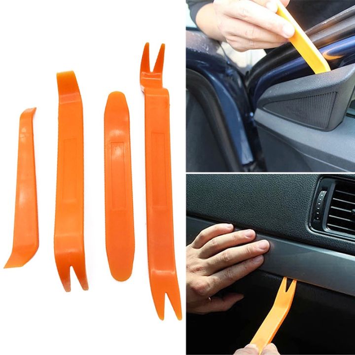 Set de 4 scule extractoare pentru dezasamblare plastice interior auto ...