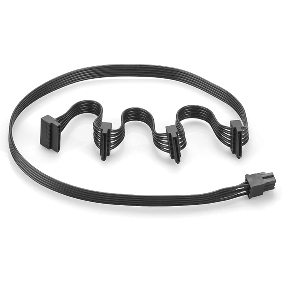 Cablu de alimentare din sursa modulara 6 pini la 4 x Sata HDD, SSD ...