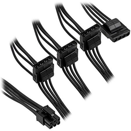 Cablu de alimentare din sursa modulara 6 pini la 4 x Molex compatibil ...