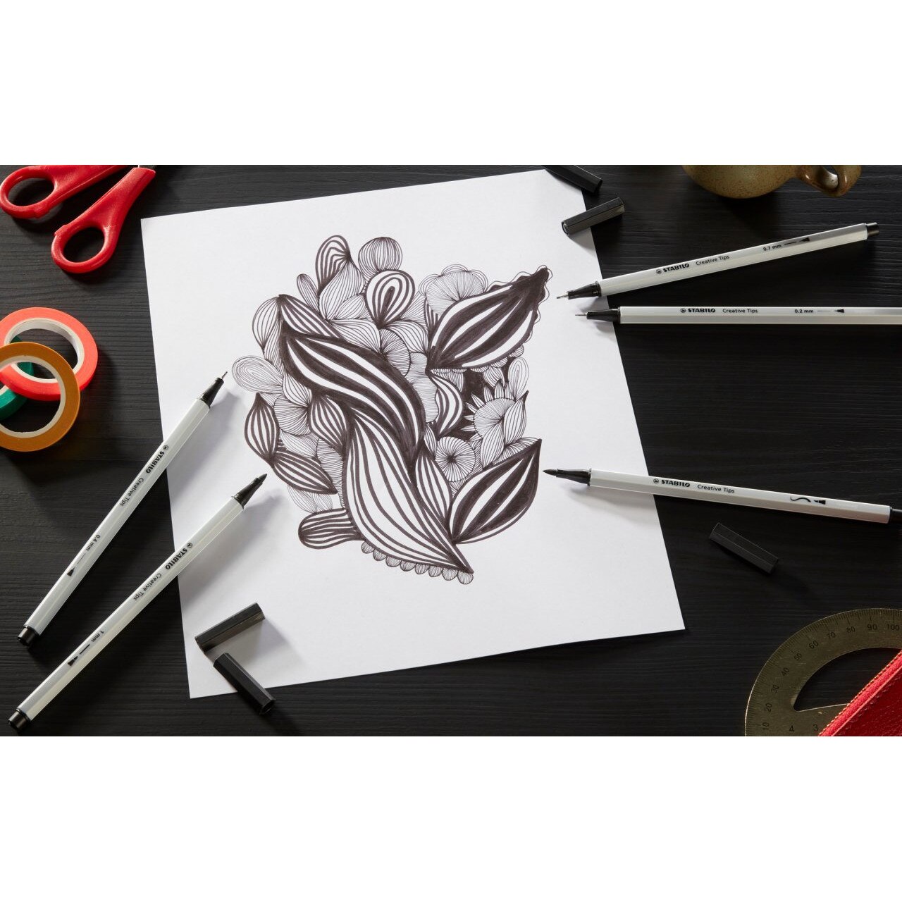 Set 10 Linere, Stabilo, Negru/Gri - eMAG.ro