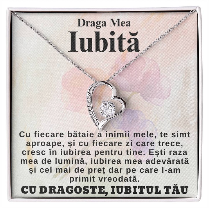 Cadou Emotionant Pentru Iubita, Colier din Argint Placat cu Aur 14k ...