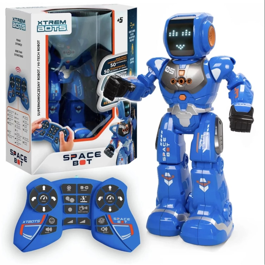 Robot interactiv, Space Bot, XTREM BOTS, Blue Rocket - eMAG.ro