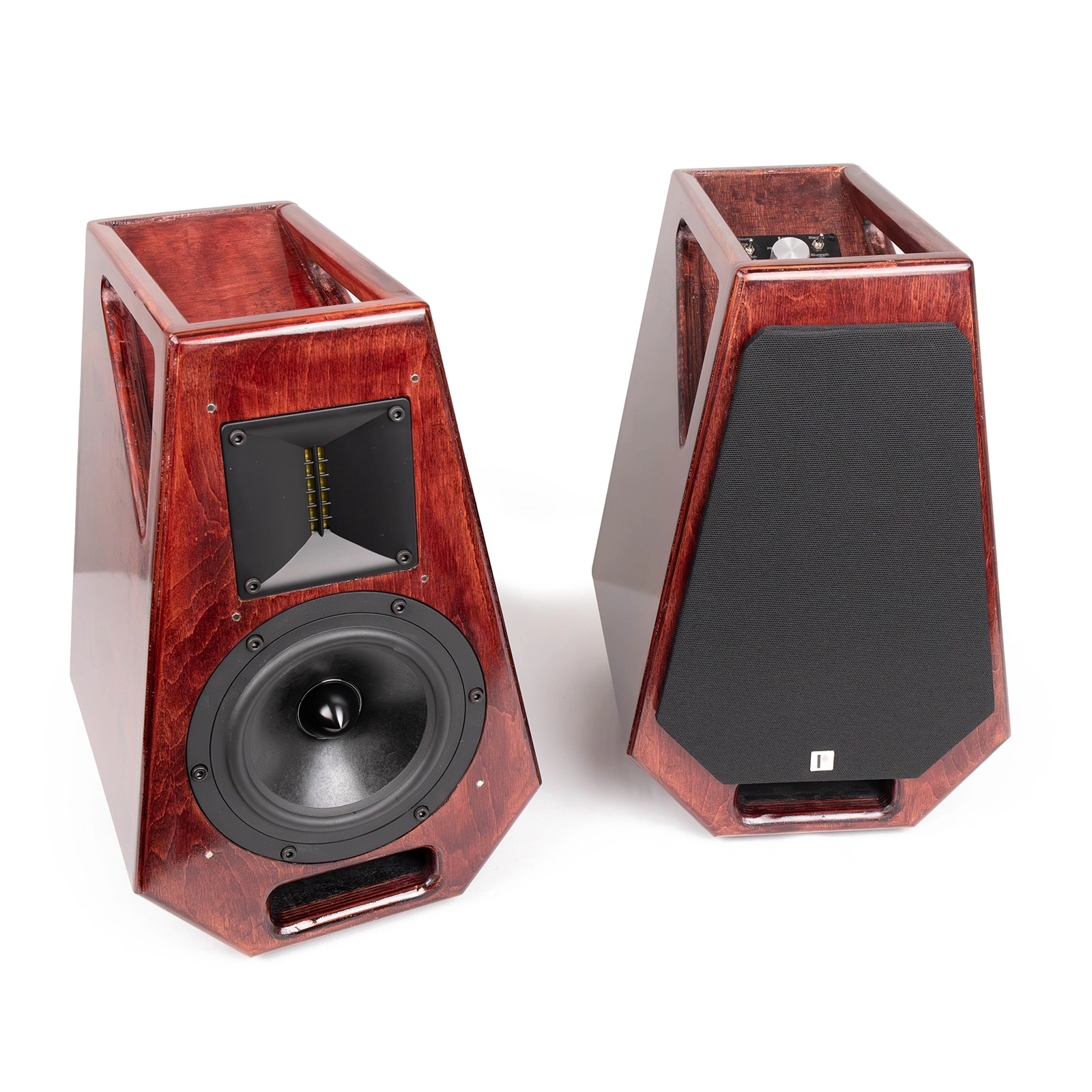 Set 2 Boxe Active Prute Audio Columni, Bluetooth, 2x45W, Palisandru ...