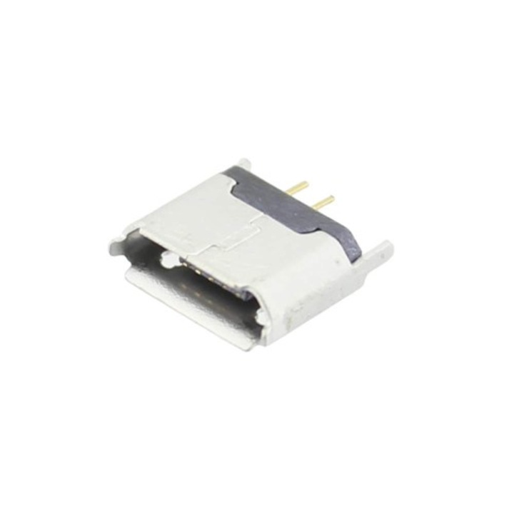 Conector micro USB, vertical, 5 pini, USB 2.0, contacte aurite, 503230 ...