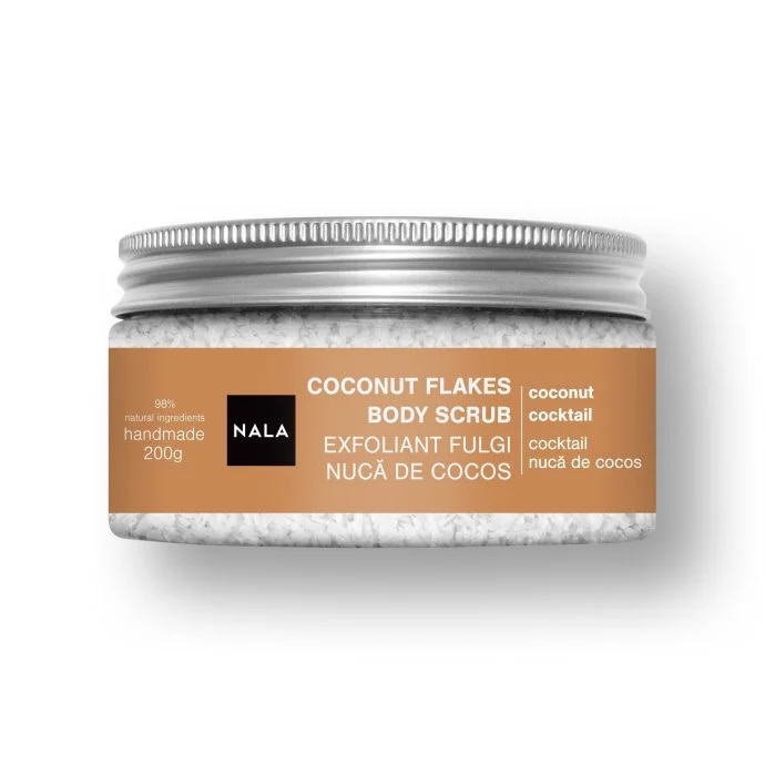 Exfoliant Fulgi nuca de cocos, NALA, 200 g - eMAG.ro
