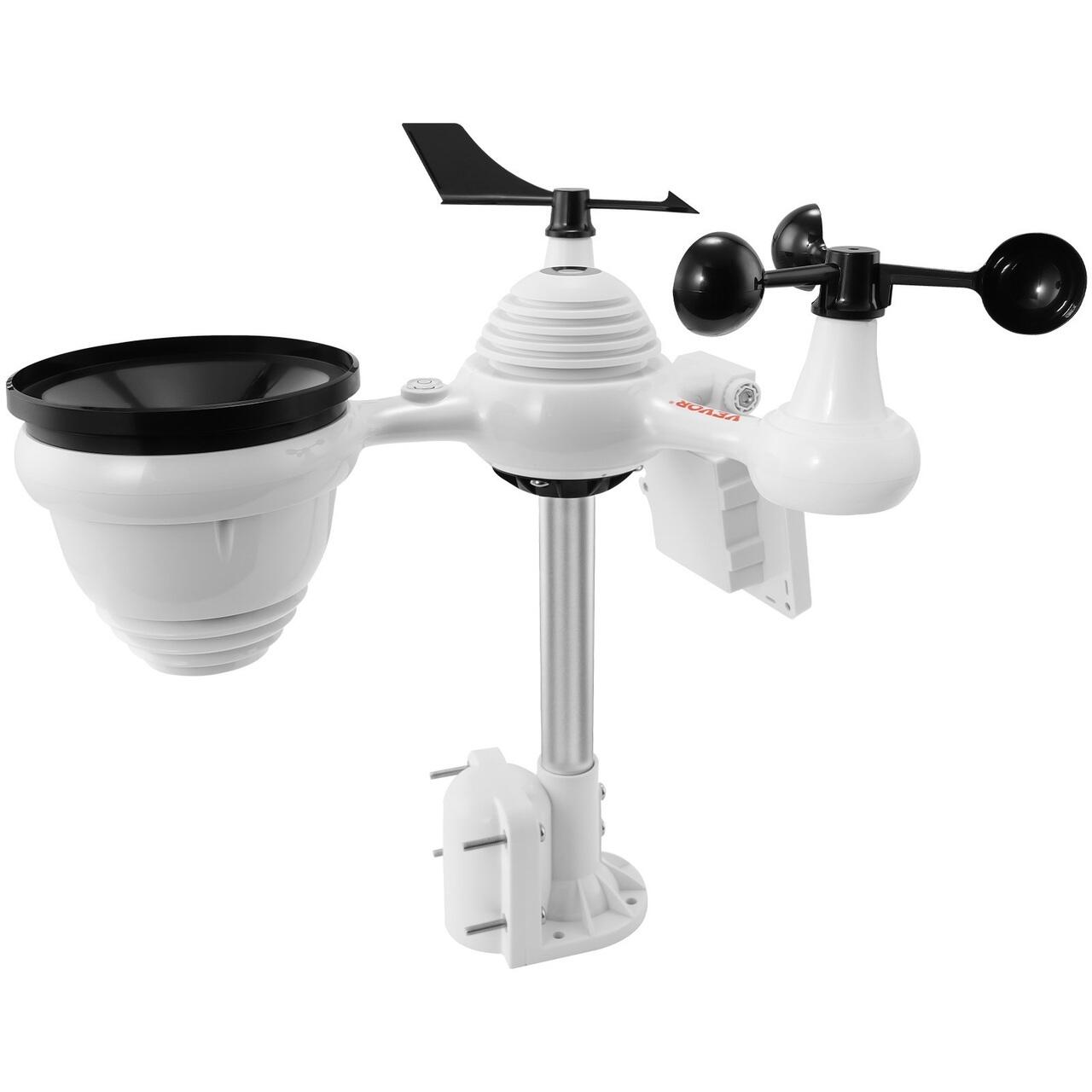 Statie meteo wireless VEVOR WiFi 7 in 1, afisaj color 7,5 inchi ...