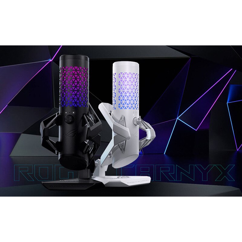 Microfon profesional de gaming ASUS ROG CARNYX, RGB, condensator ...