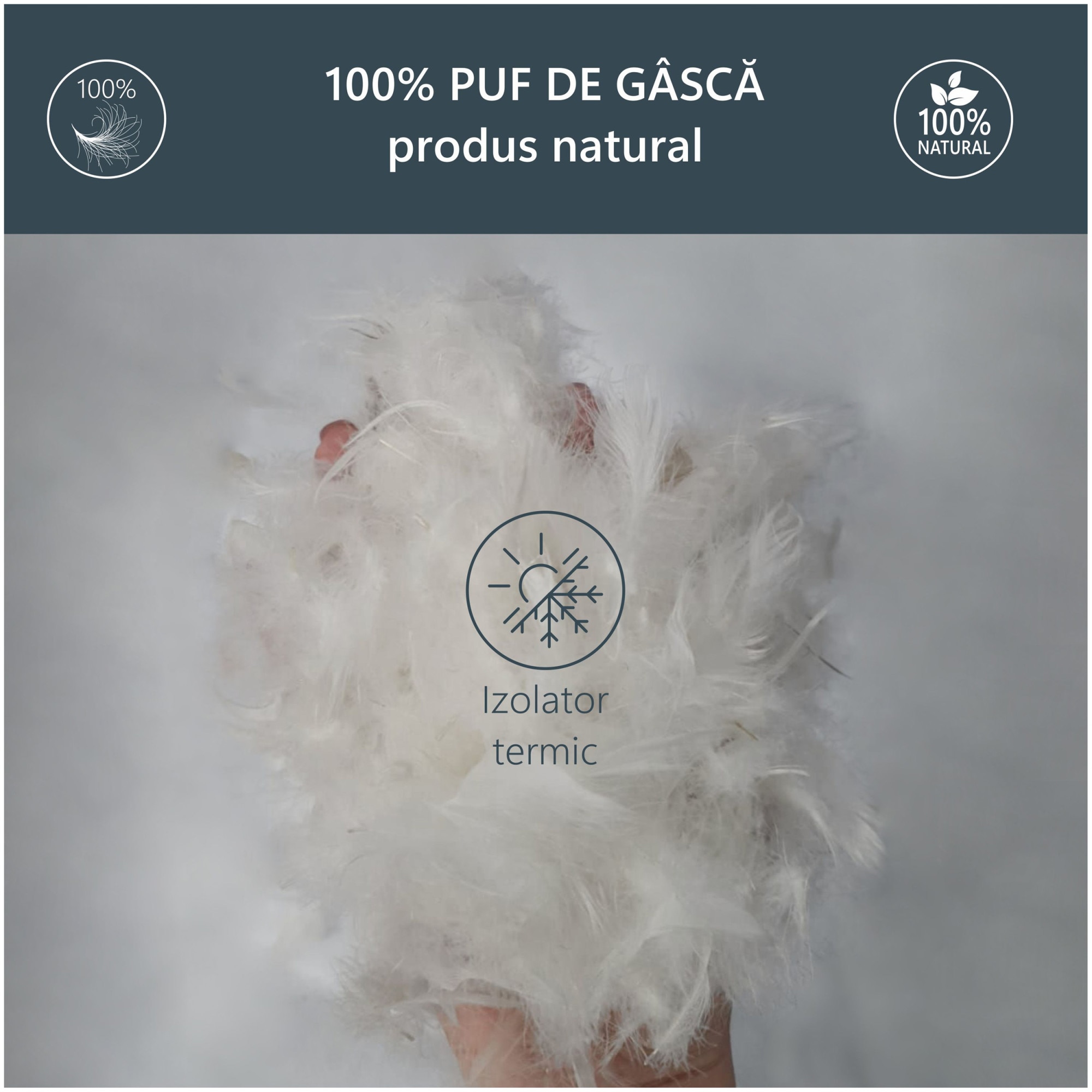 Best Sleep libatoll párna, 40x40x20 cm, 100% libatoll töltet, 100% ...