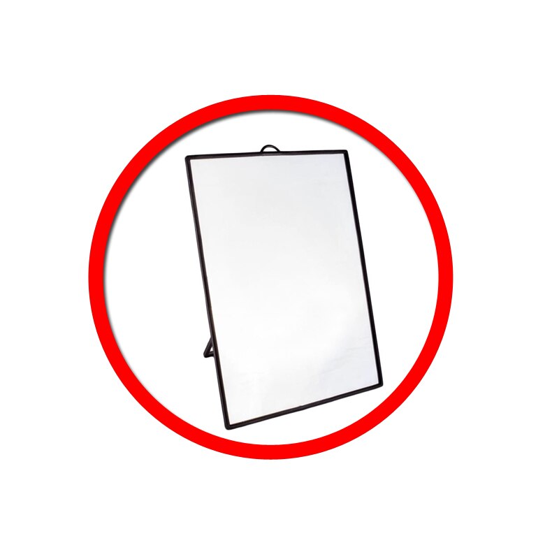 Oglinda de masa, 24x18 cm, Plastic, Negru, ATU-081841 - eMAG.ro