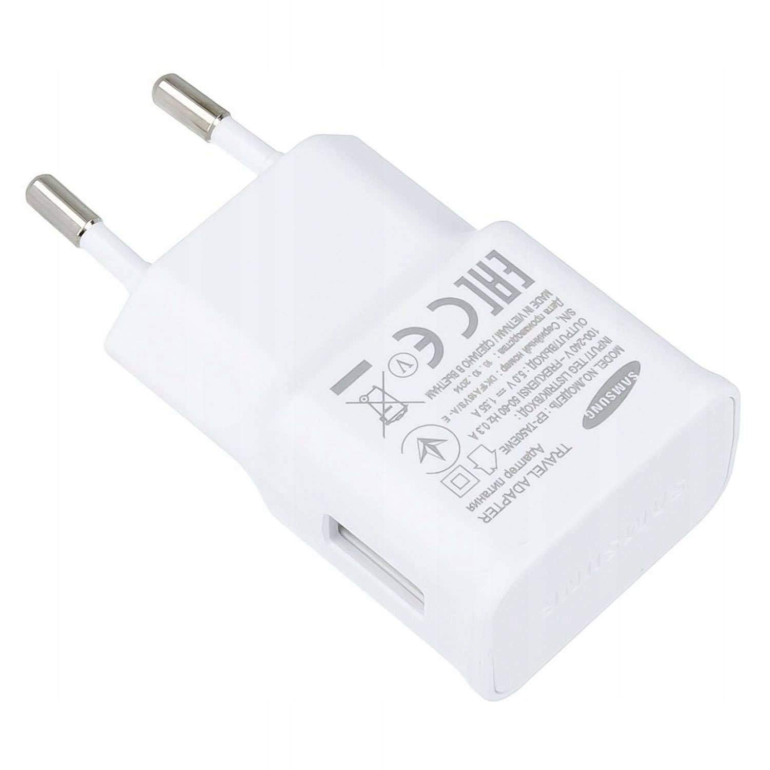 Adaptor incarcator telefon, Samsung, USB-A, 5V/1.55 A, Alb - eMAG.ro