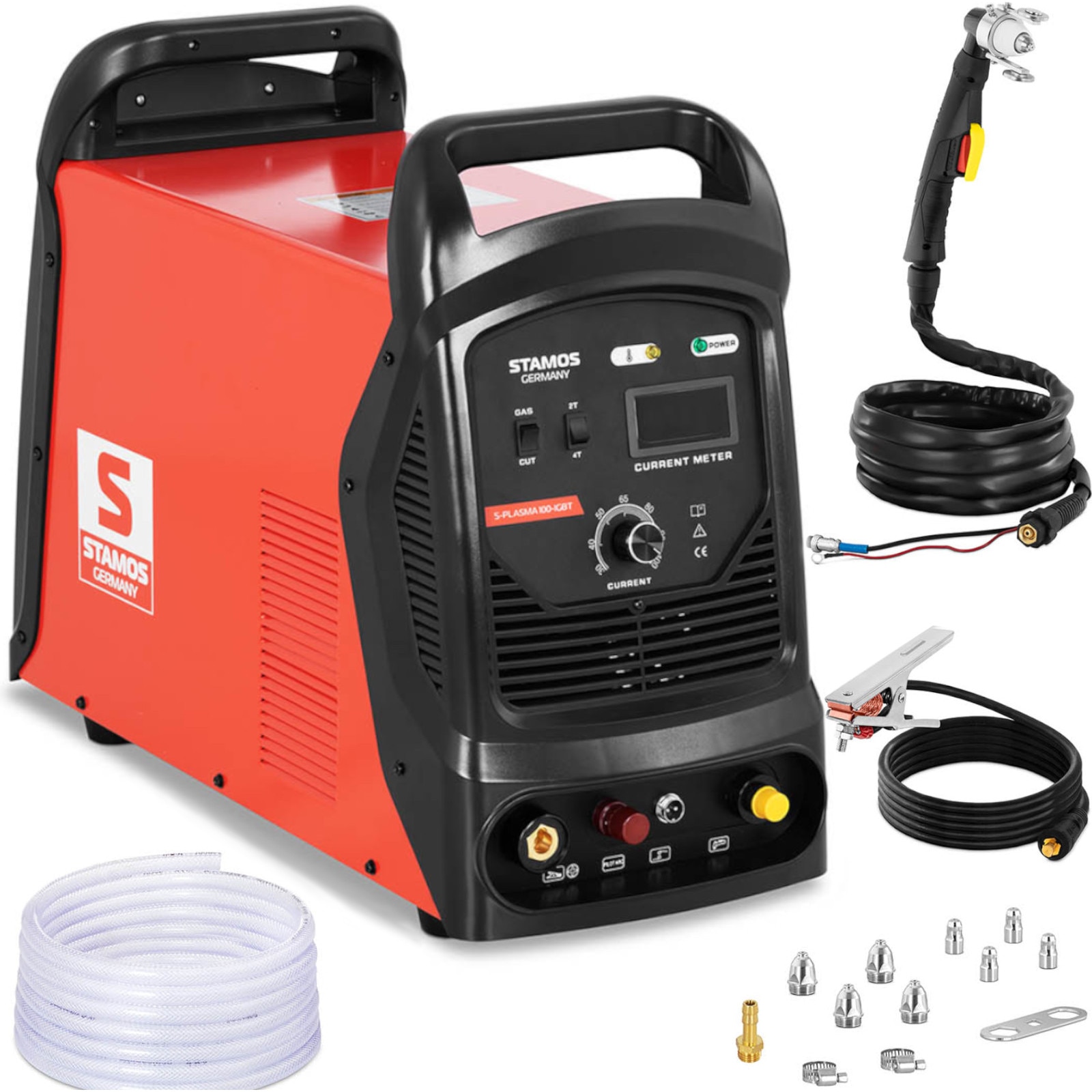 Cutter cu plasma cu arc pilot IGBT, Stamos Germany, 400V, 30-100A, Rosu ...