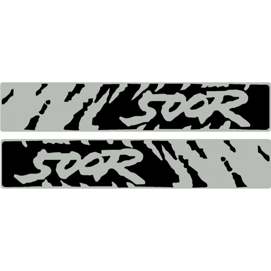 Sticker x2, Honda CR 500R Stripe, Negru, 25cm - eMAG.ro