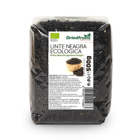 Linte neagra BIO - 500 g - eMAG.ro