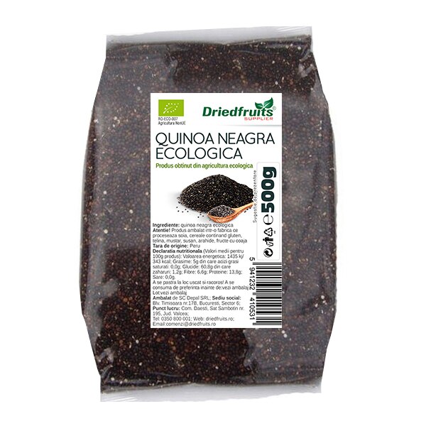 Quinoa neagra BIO - 500 g - eMAG.ro