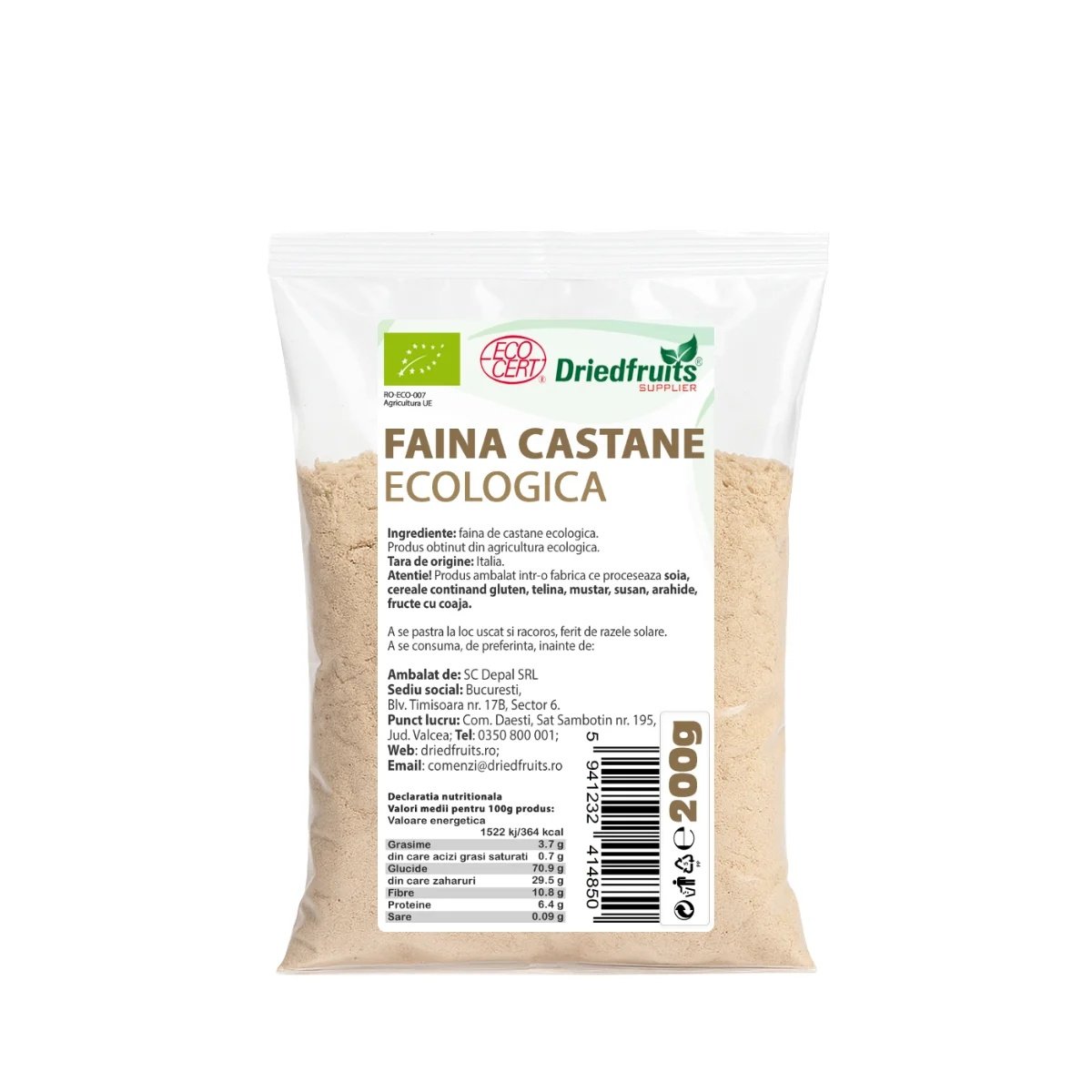 Faina castane BIO - 200 g - eMAG.ro