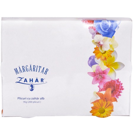Plicuri Zahar Alb Margaritar, 200*5g - eMAG.ro