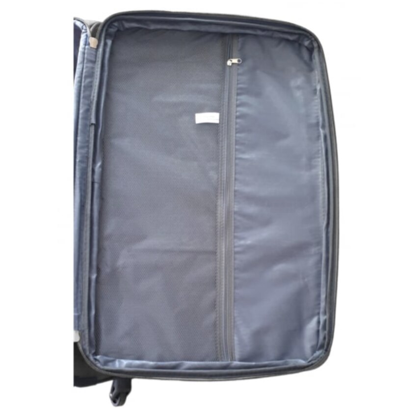 Troler de calatorie, din textil, patru roti, 20x30x40cm, bleumarin ...