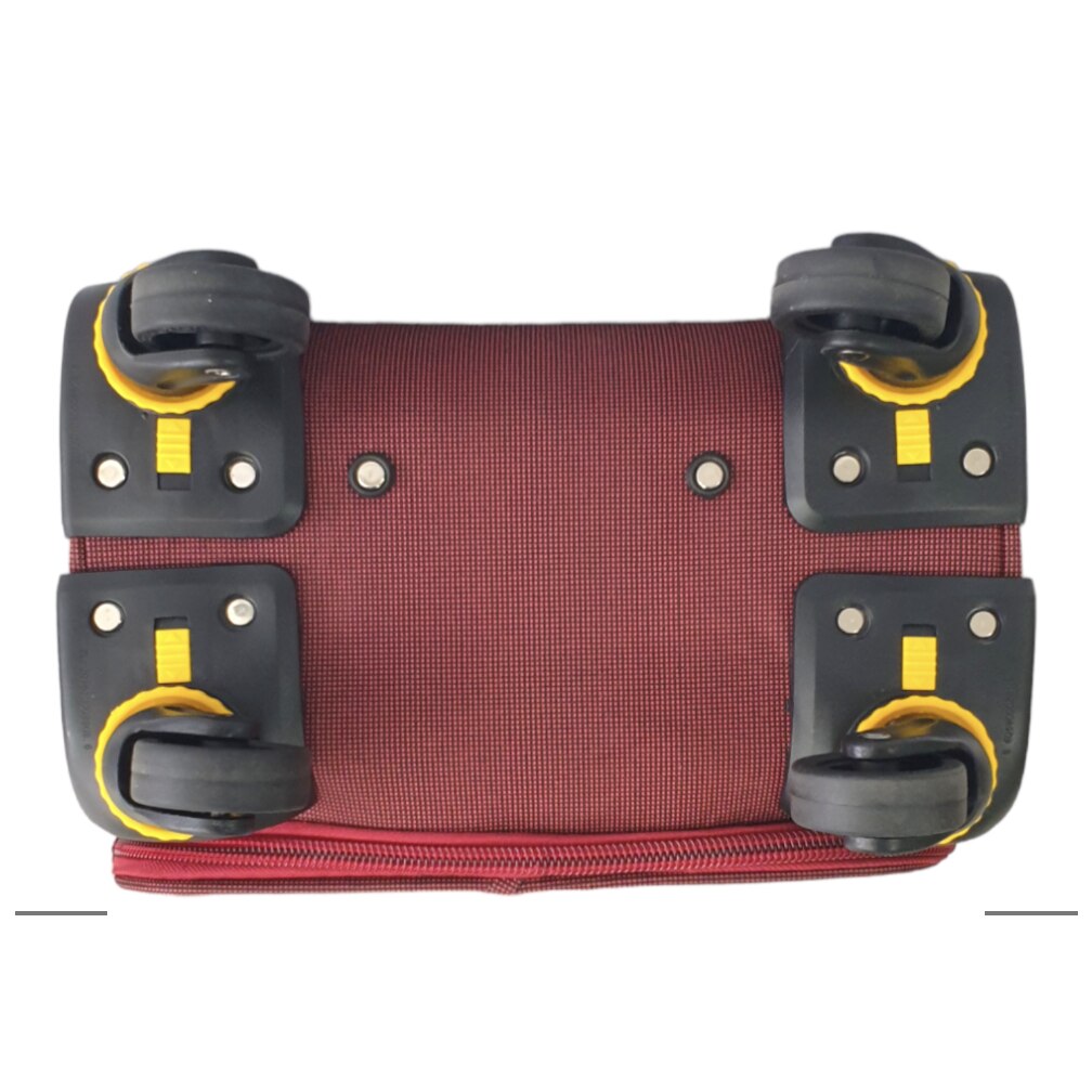 Troler de calatorie, din textil, patru roti, 20x30x40cm, visiniu - eMAG.ro