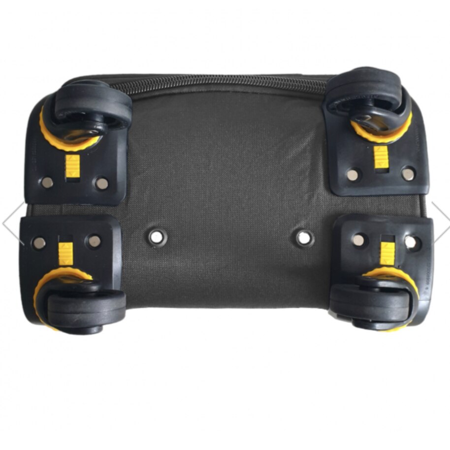 Troler de calatorie, din textil, patru roti, 20x30x40cm, gri - eMAG.ro