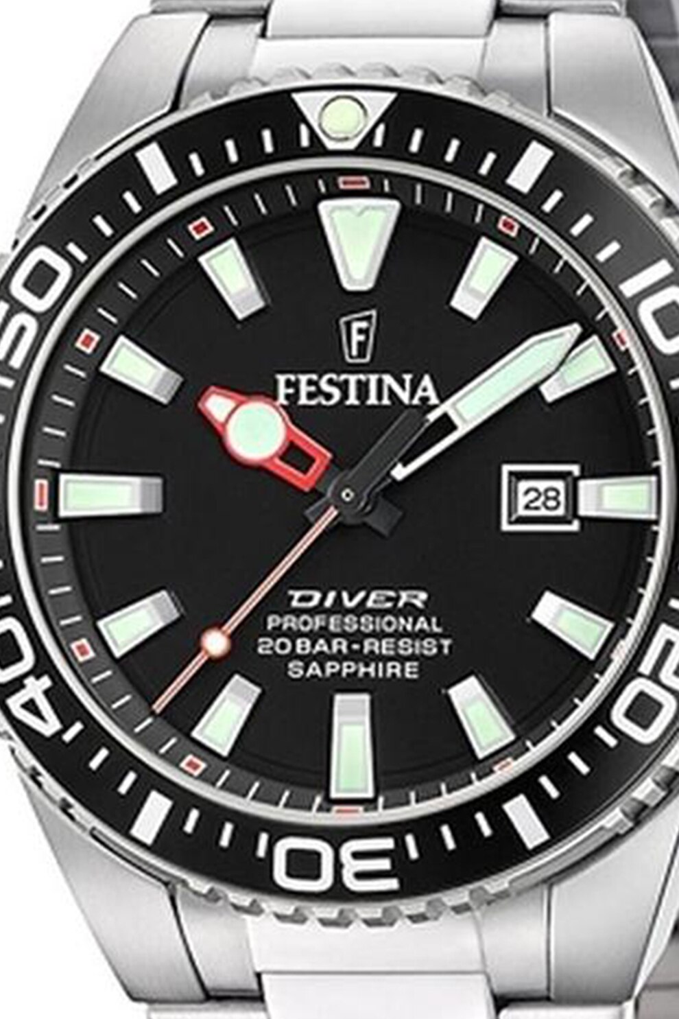 Festina, Ceas din otel inoxidabil Diver, Argintiu - eMAG.ro