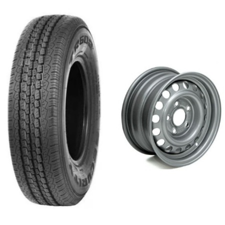 Roata Completa, Janta Otel 4.5JX12 ET 20 + Anvelopa Remorca Security ...