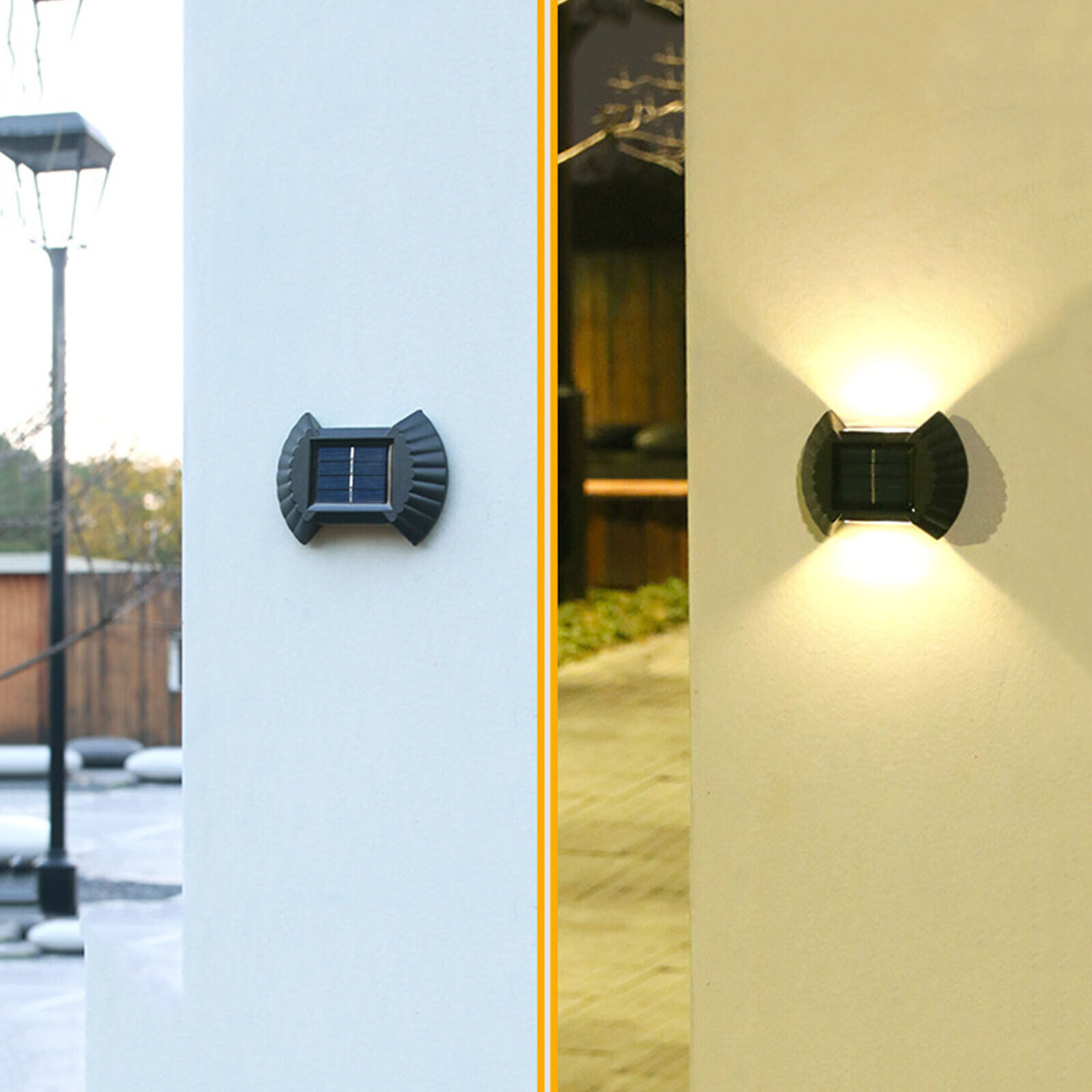 Set 4 x Lampi Solare LED Bidirectionale Dalas pentru Pereti, Scari ...