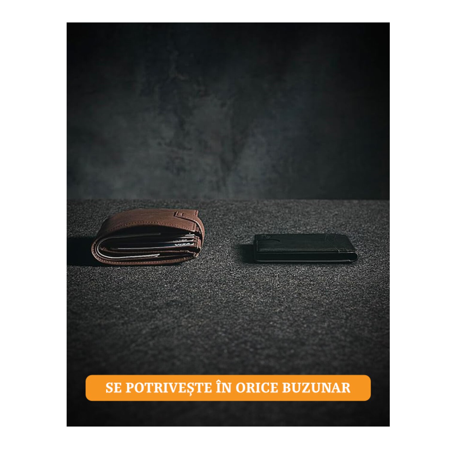 Portofel din piele pentru barbati, Nivazo, protectie RFID carduri, cu ...