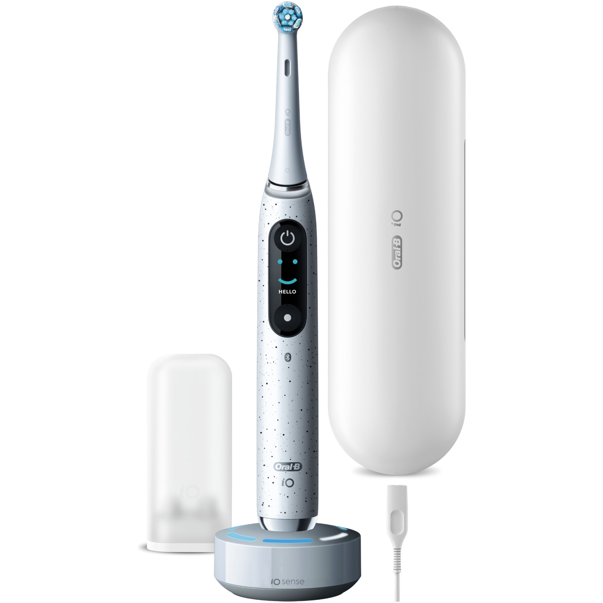 Periuta de dinti electrica Oral-B iO10 cu incarcator iOSense, Tehnologie Magnetica si Micro ...