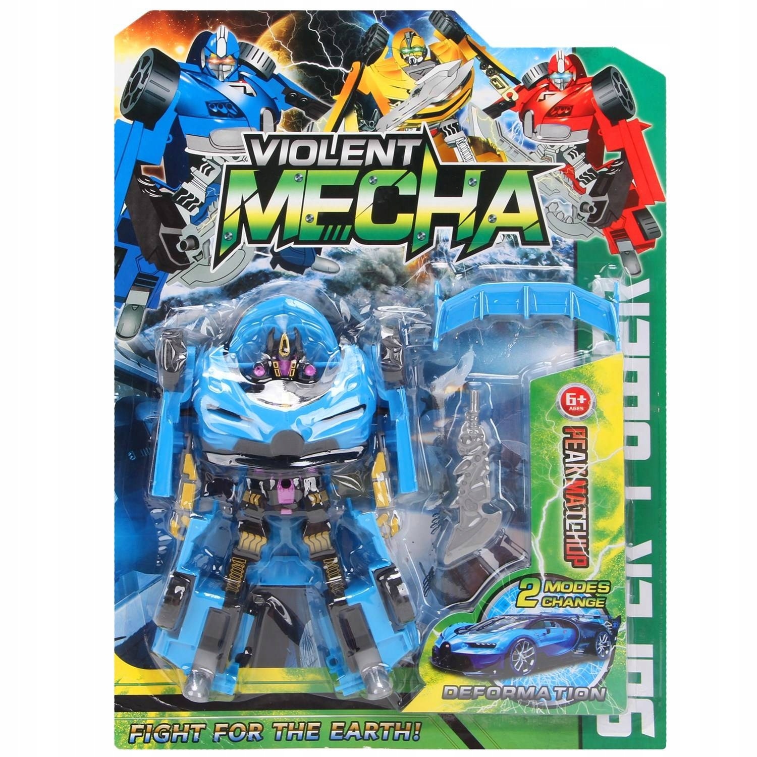 Robot transformer, Plastic, 6 ani+, Multicolor - eMAG.ro