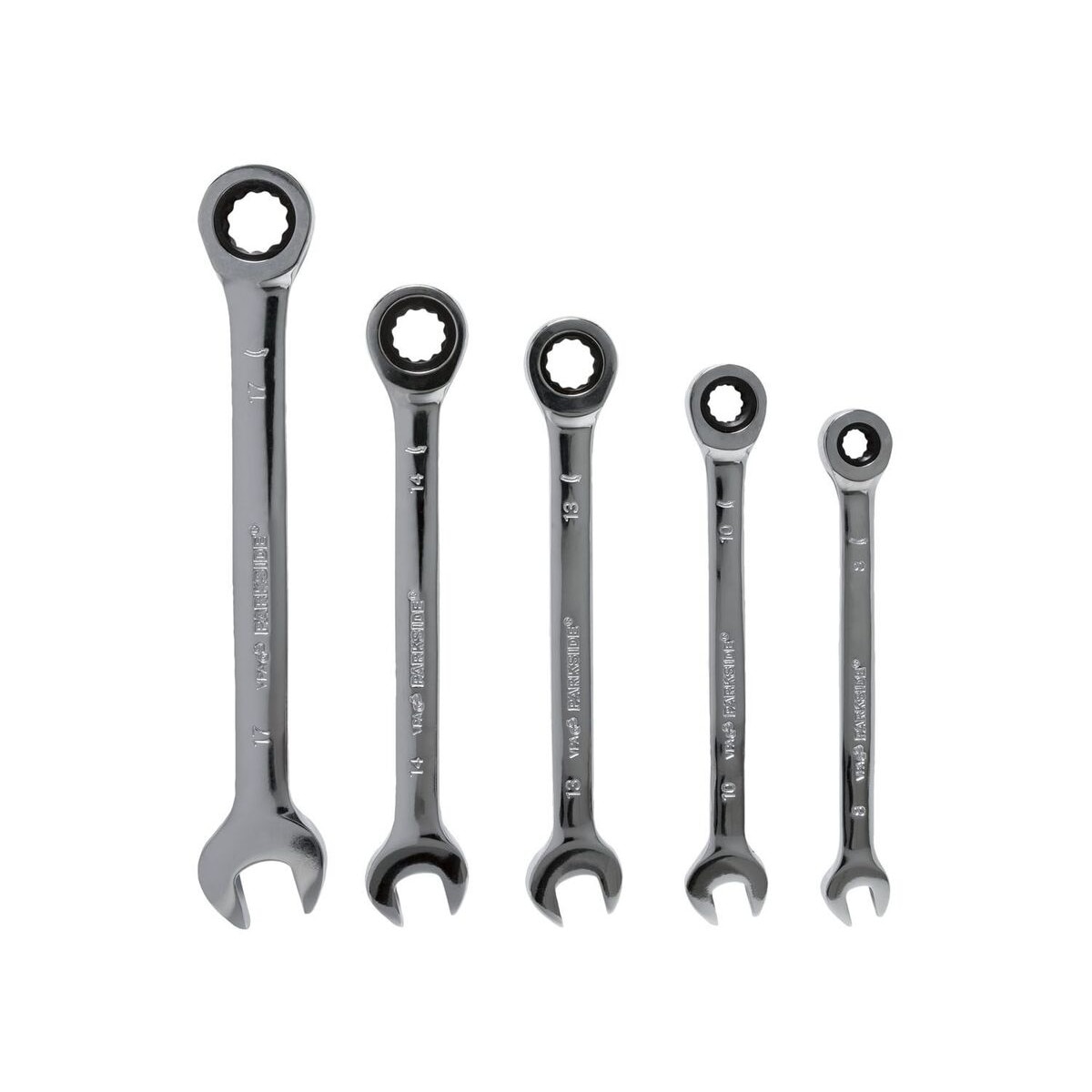 Set 5 chei fixe cu clichet PARKSIDE, 8, 10, 13, 14 si 17 milimetri ...