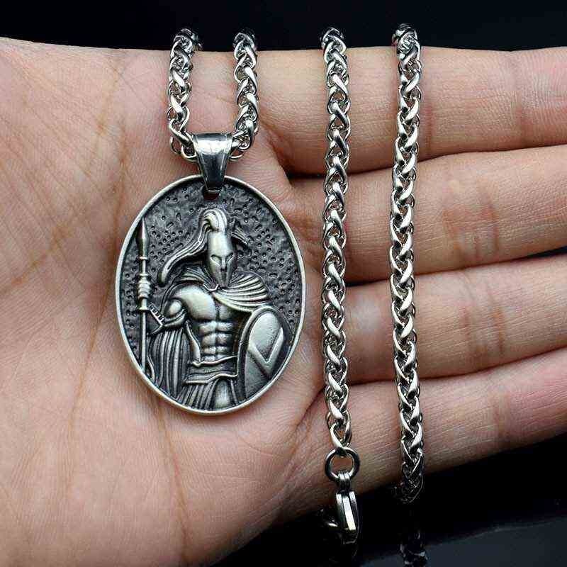 Colier barbati Fiarra® cu lant otel inoxidabil 316L si pandativ ...