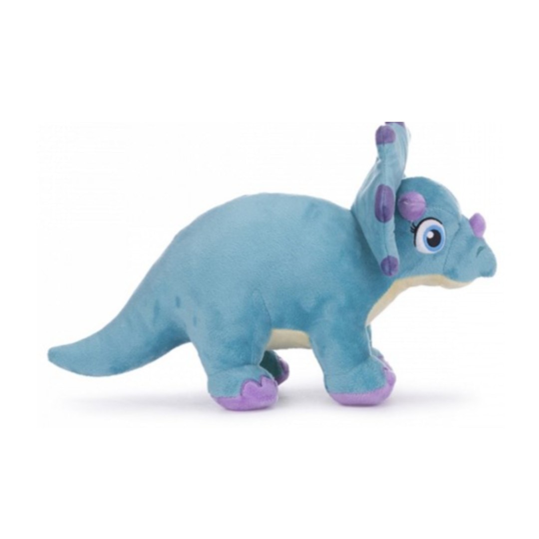 Jucarie de plus Dinky Dino's, Triceratops, 25 cm, albastru - eMAG.ro