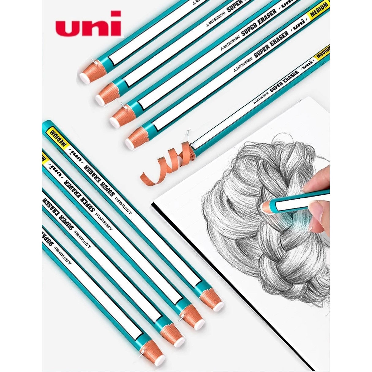 Radiera tip creion UNI Mitsubishi (POSCA), Super Eraser - eMAG.ro