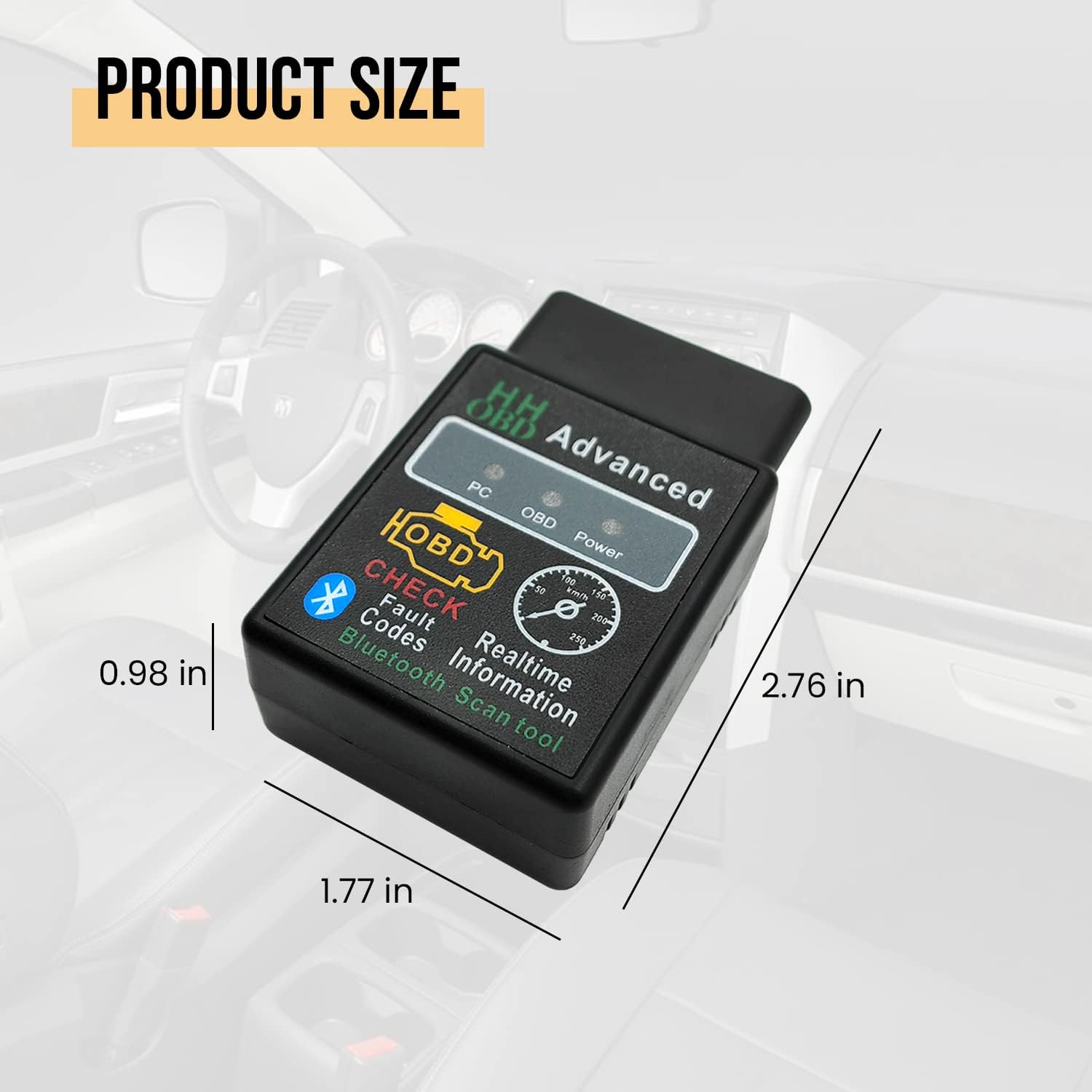 OBD Advanced autódiagnosztikai interfész, JENUOS®, Támogatja iOS ...