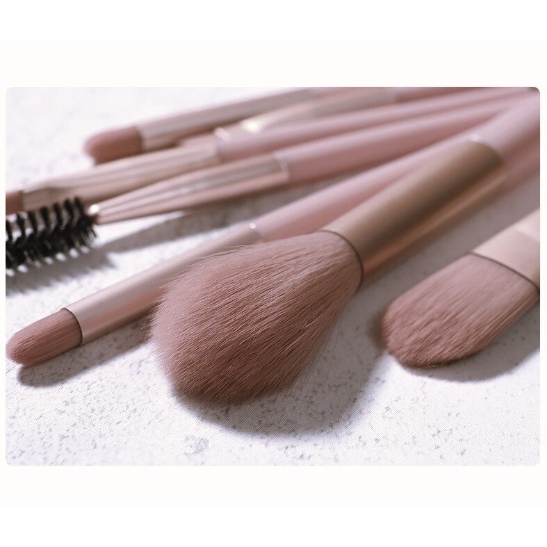 Mini Set Portabil 8 Pensule pentru Machiaj, Super Soft, Makeup ...