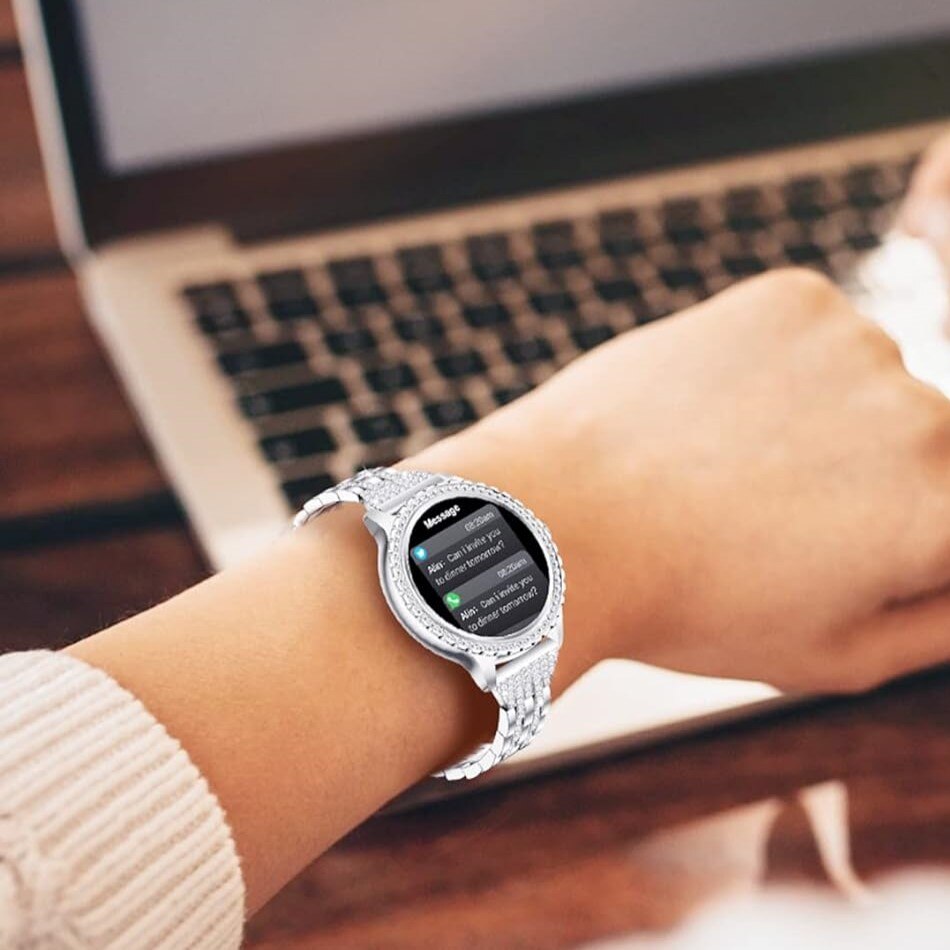 Ceas Smartwatch pentru Femei PulsePro™ Glam, Display 1.32", Touchscreen ...