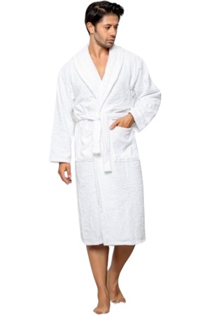 Halat barbatesc de baie, stil prosop, StarFashion, 450g/mp, cu guler ...