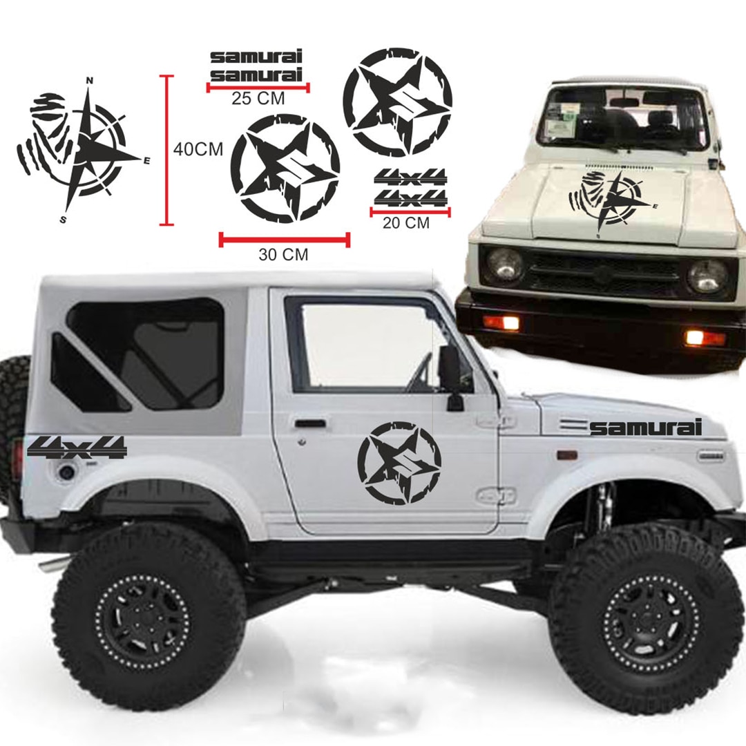 Kit stickere off-road, autocolante 4x4, cu grafica auto off-road Dakar ...