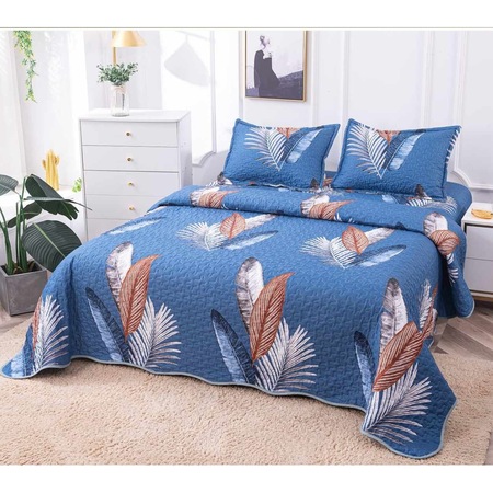 Set cuvertura de pat, 3 Piese, 230 x 250 cm, CUM72 - eMAG.ro