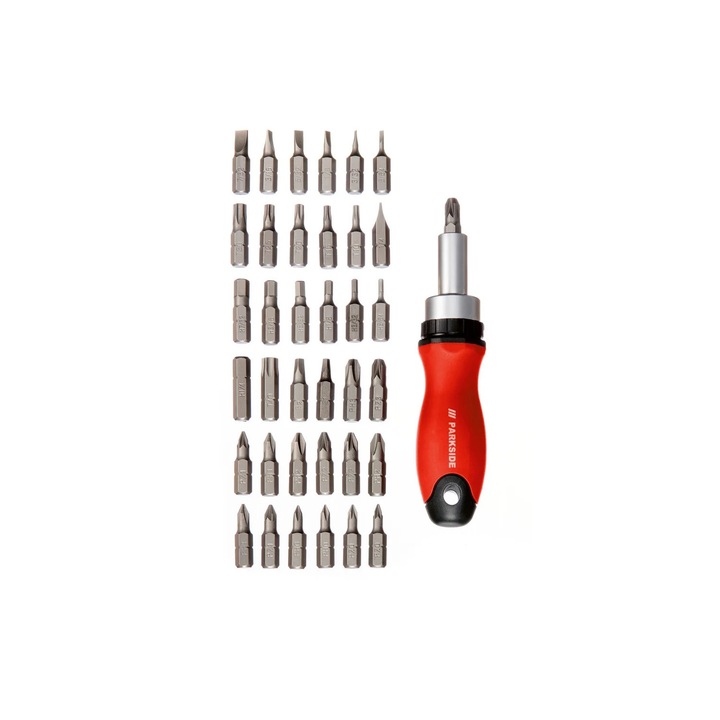 Set surubelnita cu clichet Parkside, 38 piese - eMAG.ro