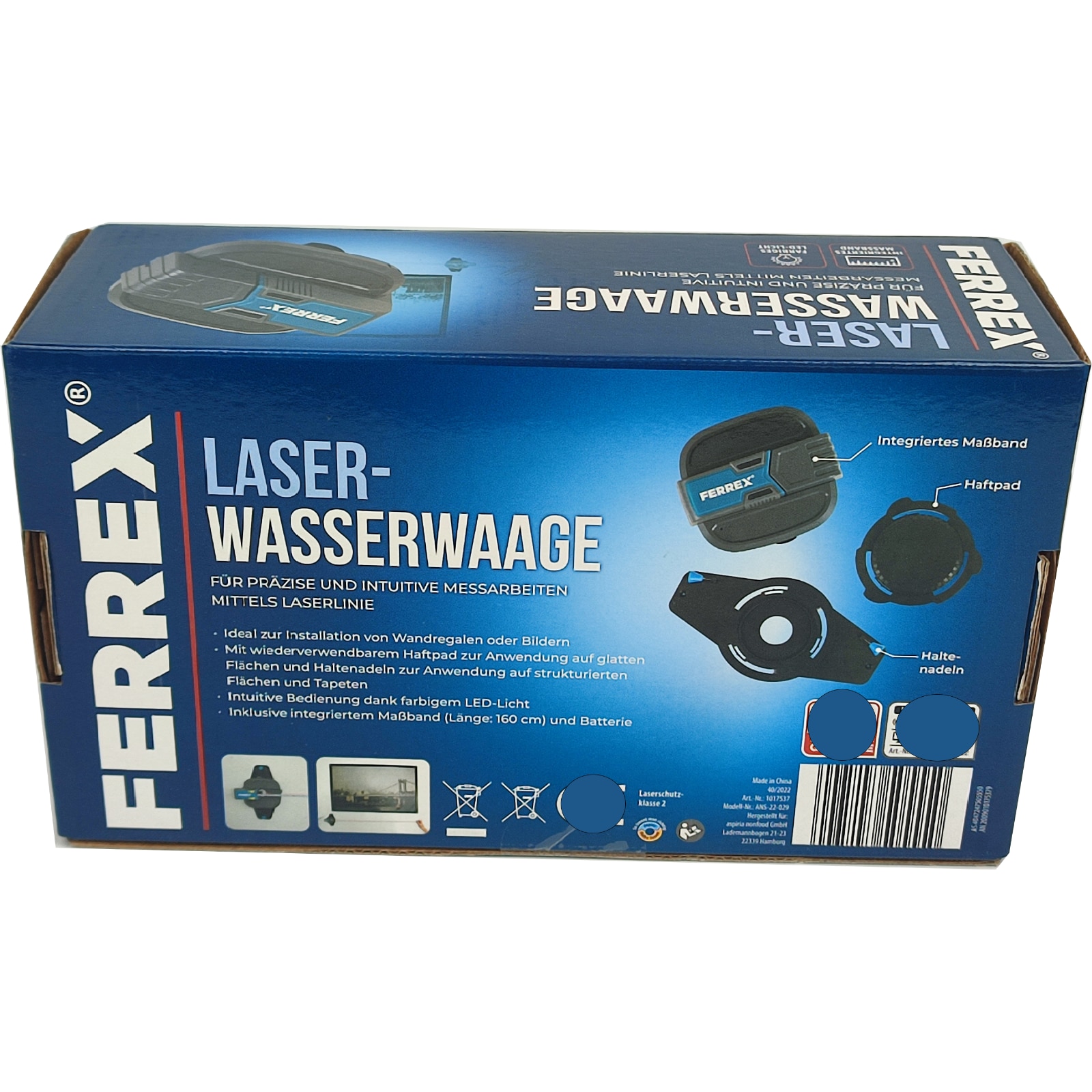 Nivela laser cu ruleta incorporata Ferrex - eMAG.ro