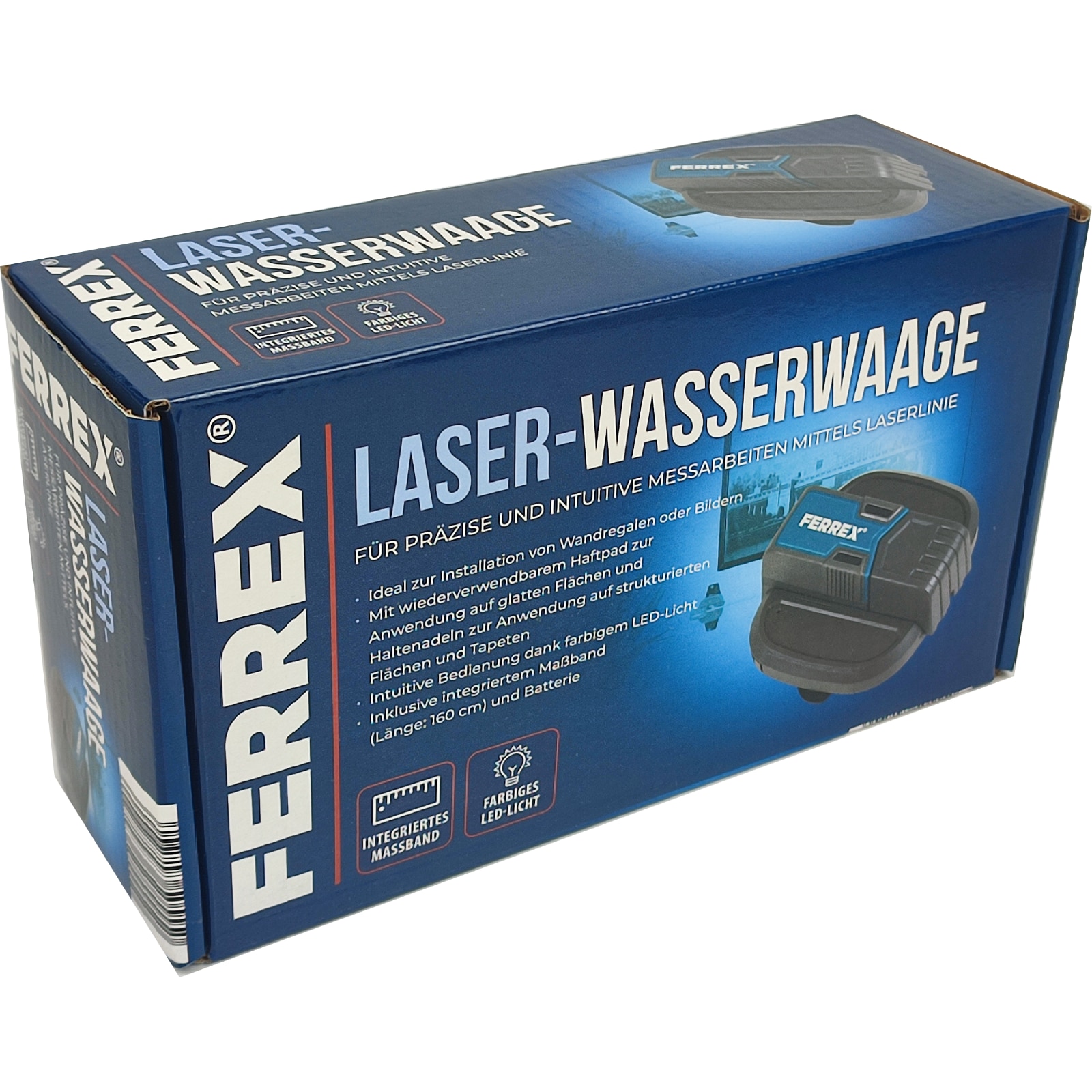 Nivela laser cu ruleta incorporata Ferrex - eMAG.ro