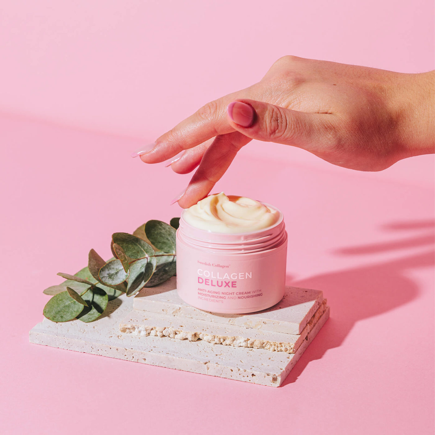 Crema de noapte cu Retinol Gama Colagen Deluxe imbunatatita cu Aloe ...