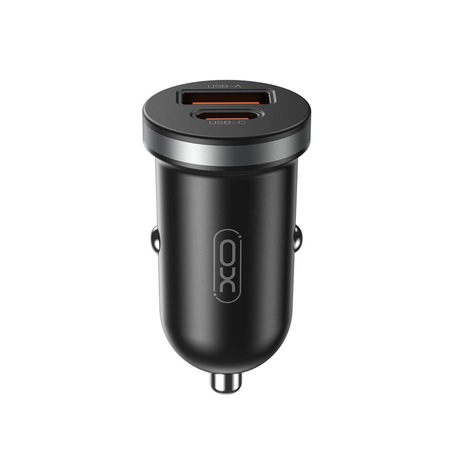 Incarcator auto 12V XO, 30W, USB-A, USB-C, QC 3.0, PD3, CC56, negru ...